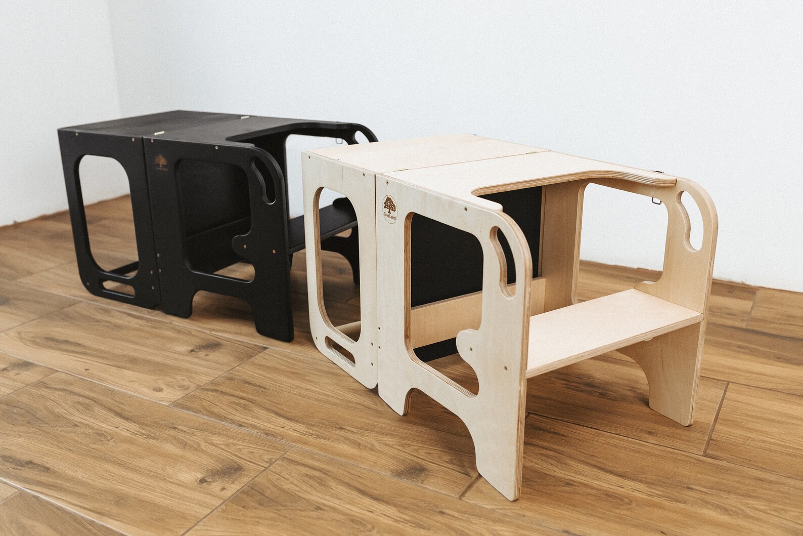 Kitchen Tower Helper Toddler Tower Table Montessori Step Stool Folding ...