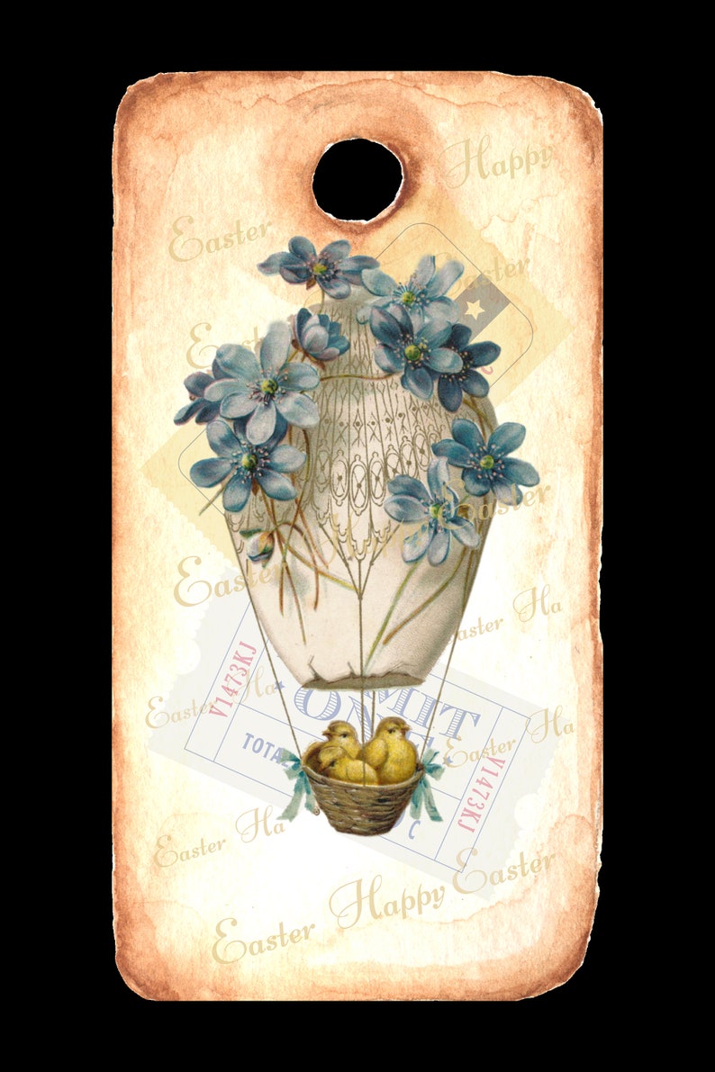 Vintage Easter Gift Tag Set, Printable Easter, Digital Collage Sheet ...