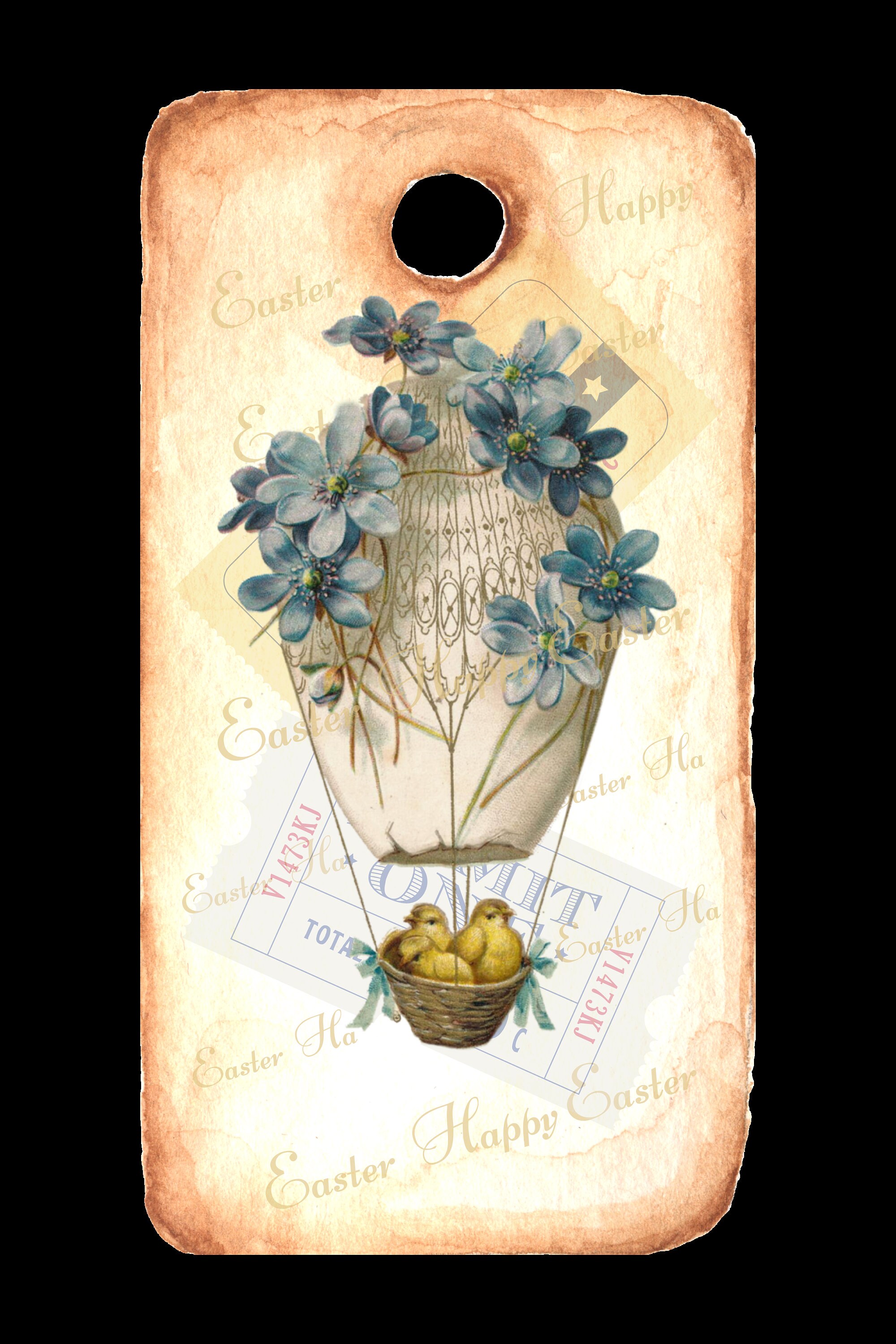 Vintage Easter Gift Tag Set, Printable Easter, Digital Collage Sheet ...