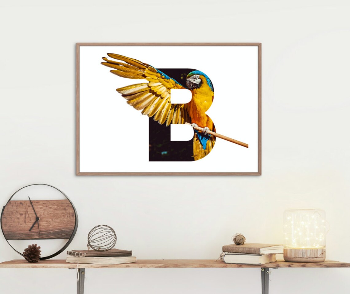 Wild Animals Alphabet Transparent PNG Elements Scrapbooking - Etsy