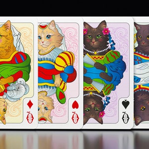 Playing Cards Deck - Cats Century, Poker Cards, Unique Design, 54 Cads ...