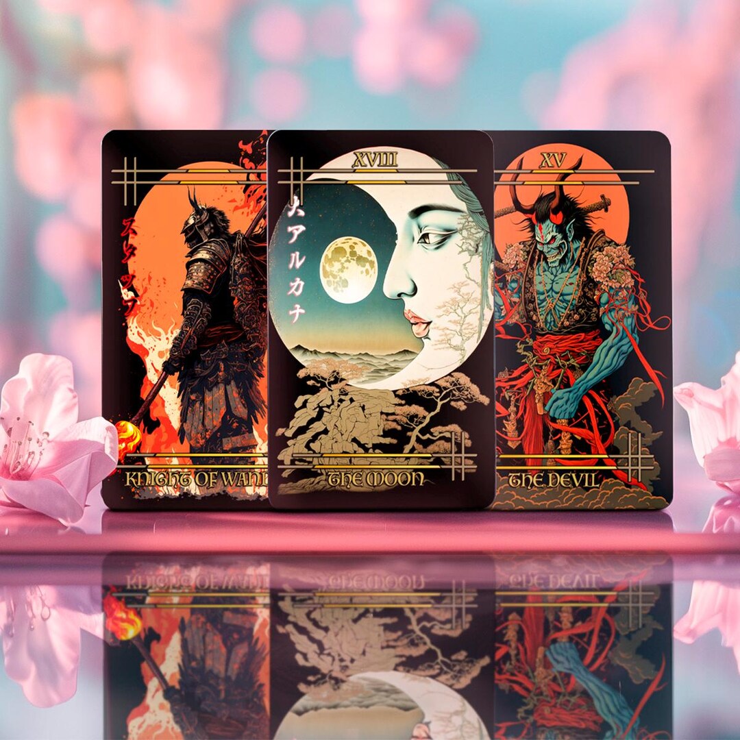 Beautiful Japanese Tarot Deck Reitekina Tabi, Unique Tarot Deck of 78 ...