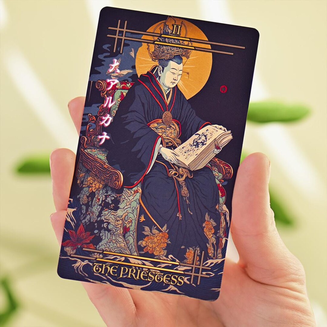 Reitekina Tabi – Japanese Tarot Deck | 78 Cards | Gold Foil | Guidebook ...