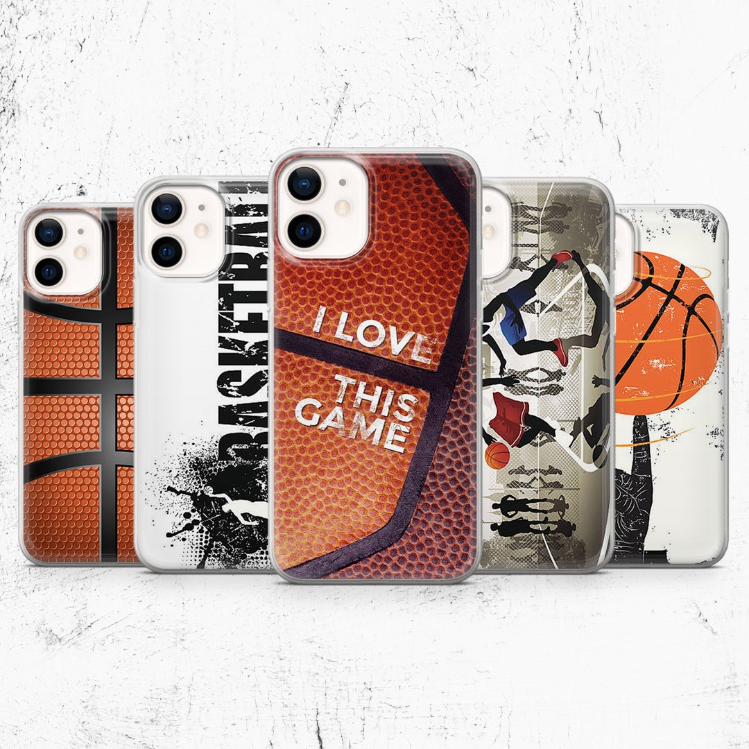 Basketball Phone Case Sports Cover for iPhone 16, 15, 14, 13, 12 Pro ...