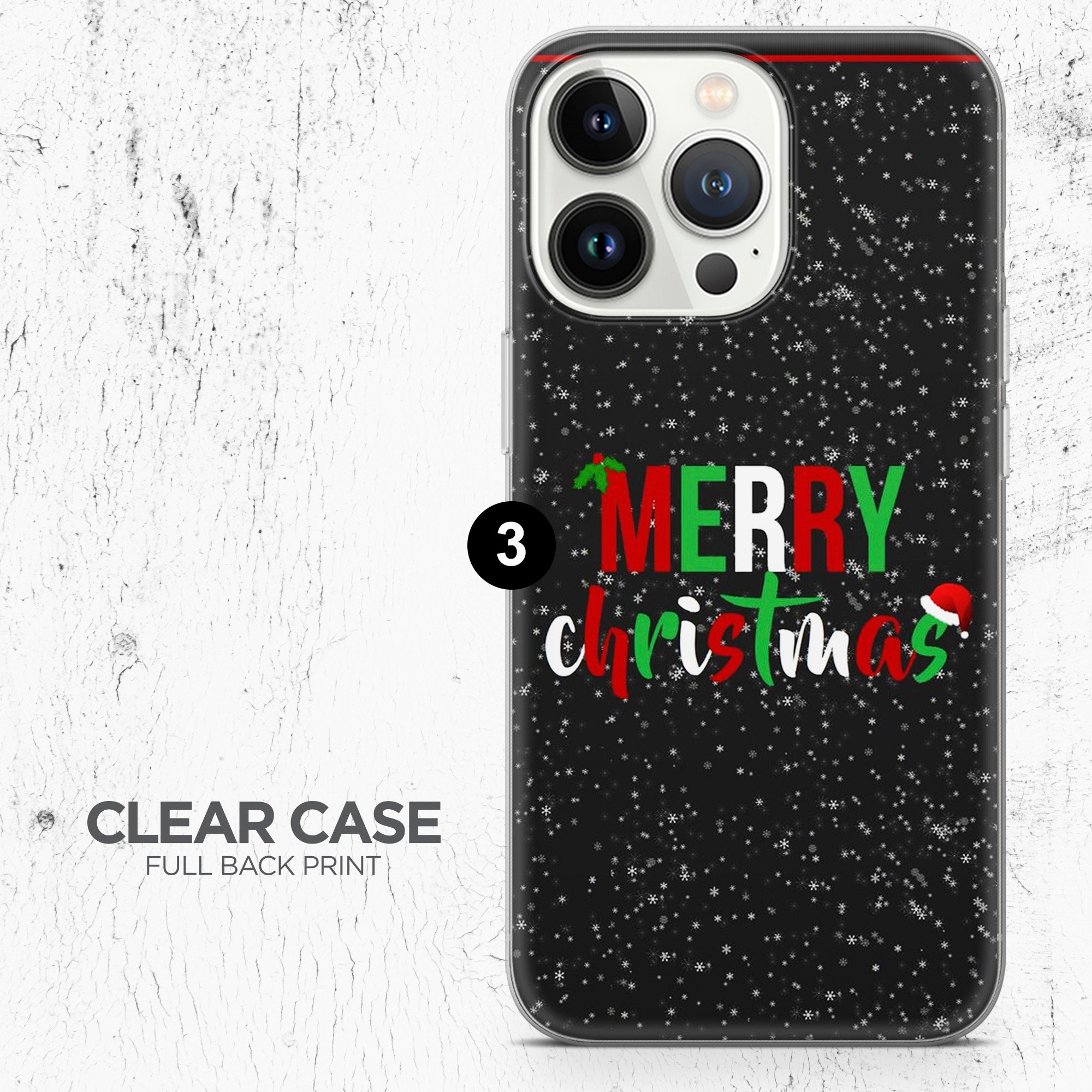 Christmas Phone Case Winter Xmas Cover for iPhone 16, 15, 14 ,13, 12 ...
