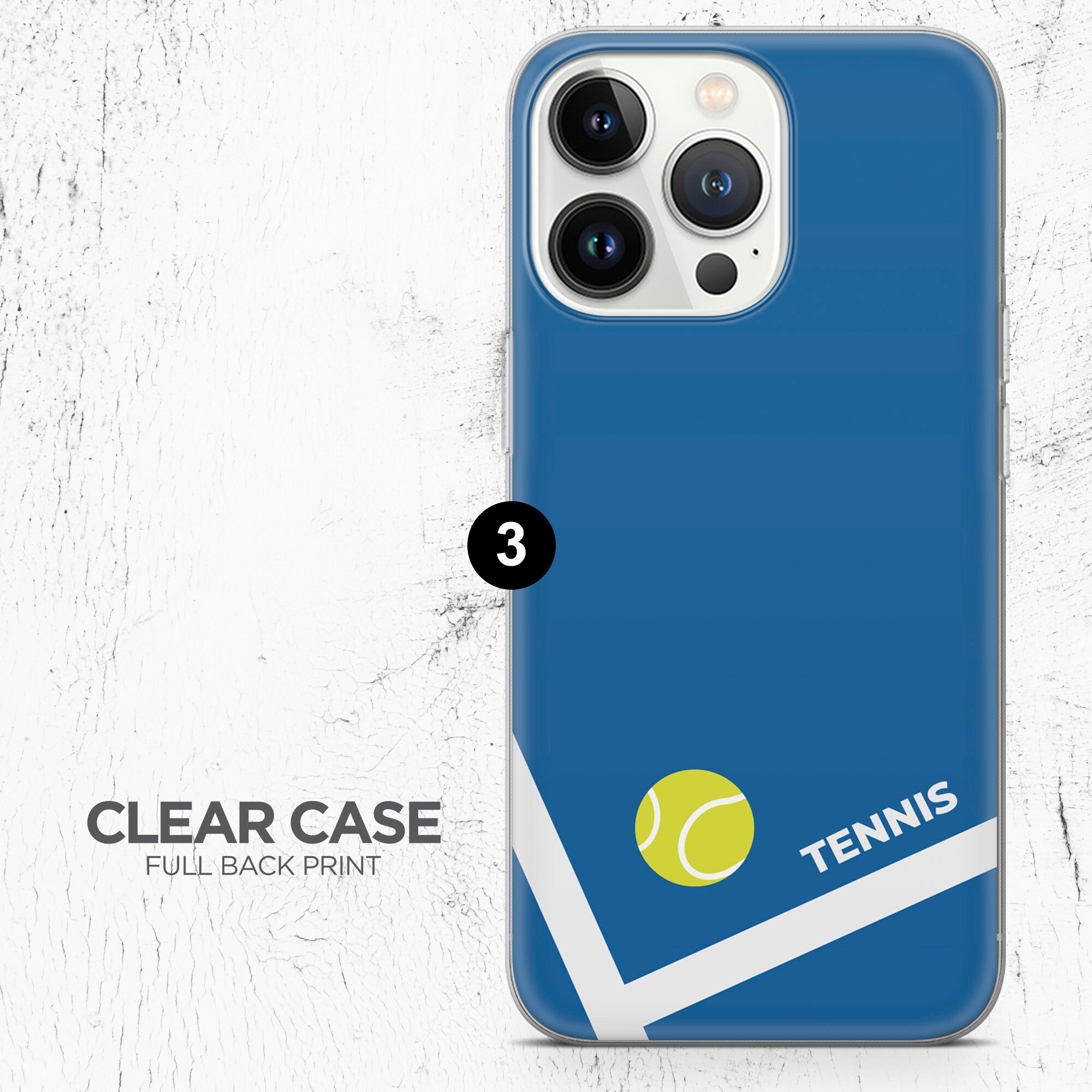 Tennis Phone Case Sport Cover for iPhone 15, 14, 14 Pro, 13, 12 Pro, 11 ...