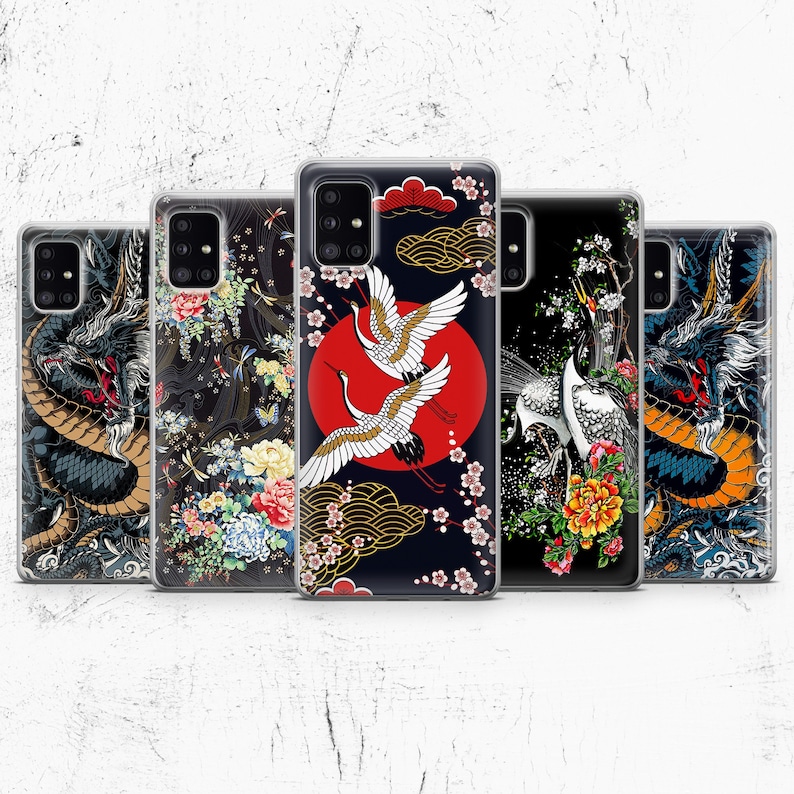 Japanese Phone Case Japan Dragon Phone Cover for iPhone 15, 14, 13, 12 ...