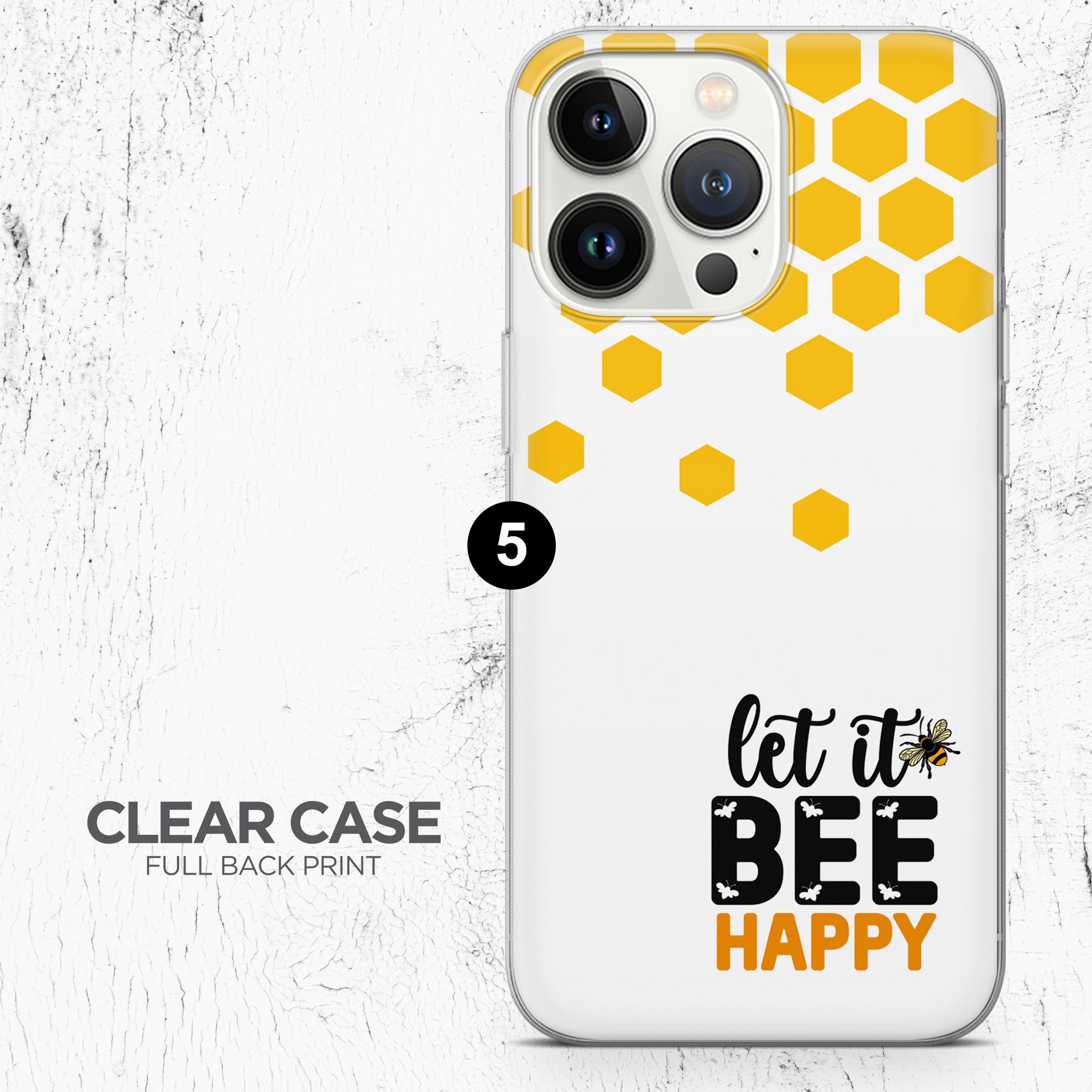 Bee Phone Case Bumble Bee Flower Cover for iPhone 14, 13, 12 Pro, 11 ...