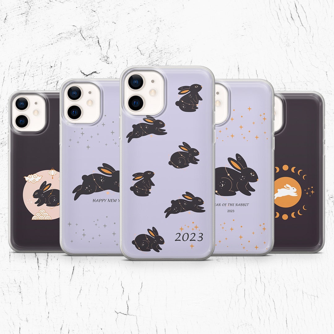 2023 Rabbit Year Phone Case Happy New Year Cover for iPhone 14 , 13, 12 ...