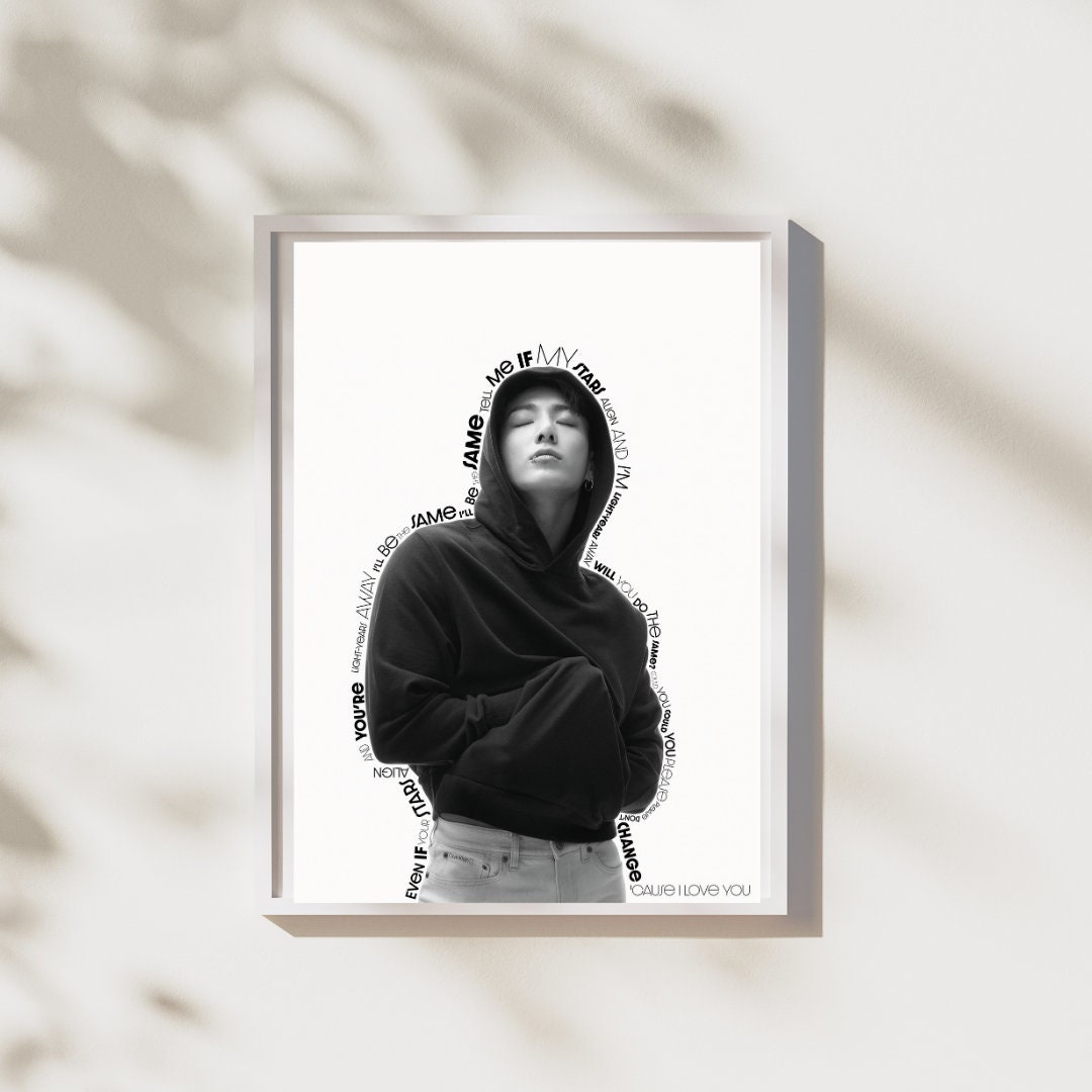 BTS JK Jungkook Golden Kpop Gifted Wall Art Kpop Merch K-pop Digital ...