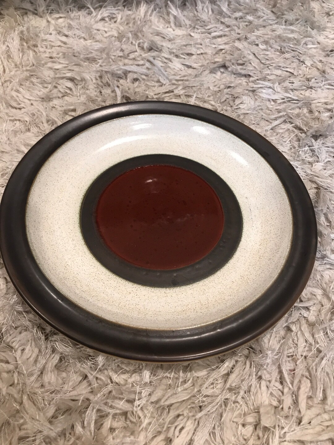 Denby Red Potters Wheel Round Serving Platter - Etsy