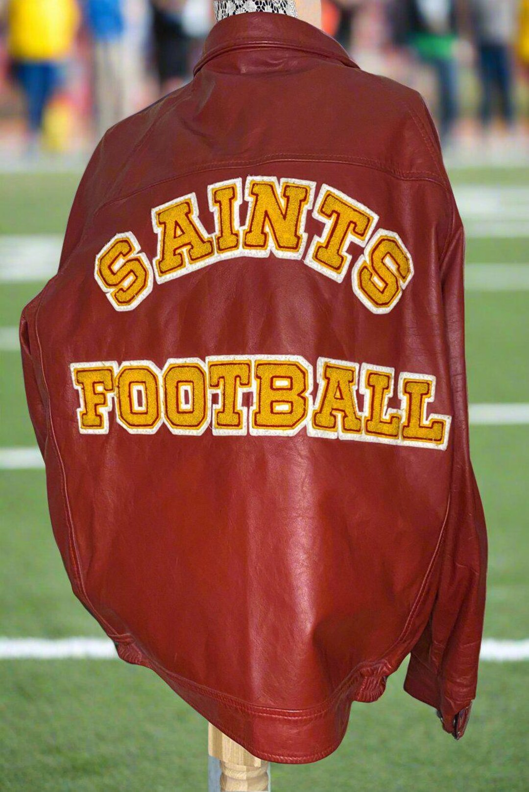 Richview Saints High School Vintage Leather Football Jacket Adult XL - Etsy