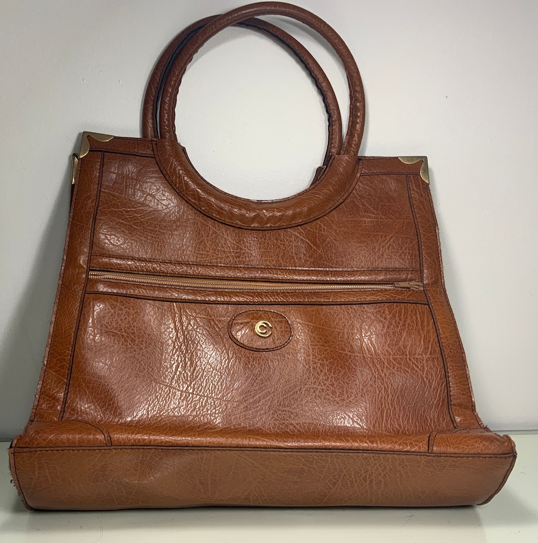 Cornell Creations Brown Leather Purse - Etsy