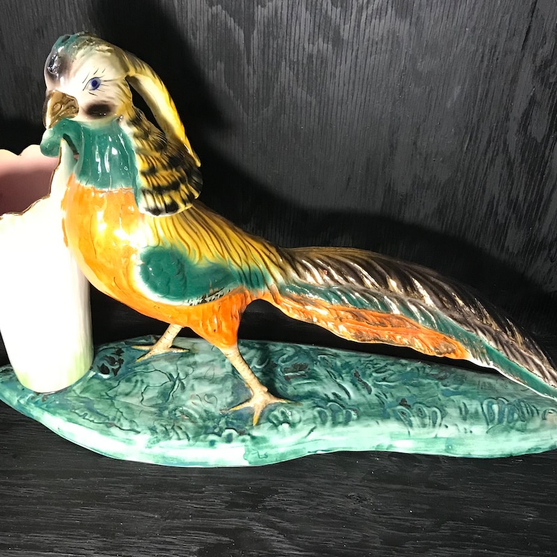 Pheasant Vase - Etsy