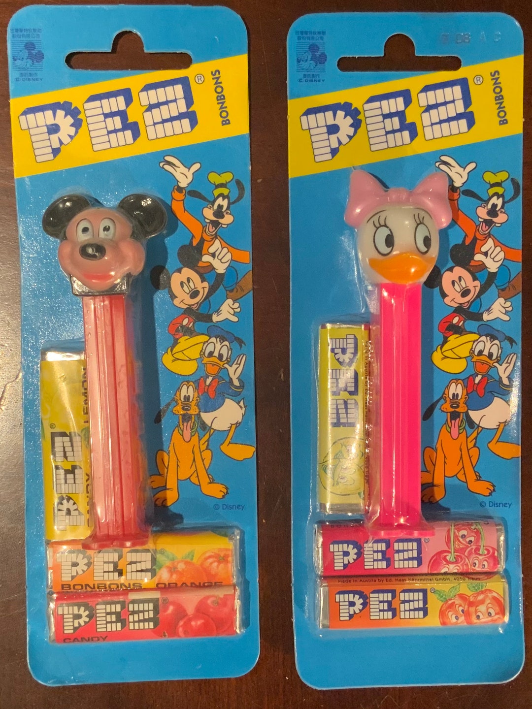 Vintage Mickey Mouse and Friends Pez Dispensers New on Cards - Etsy