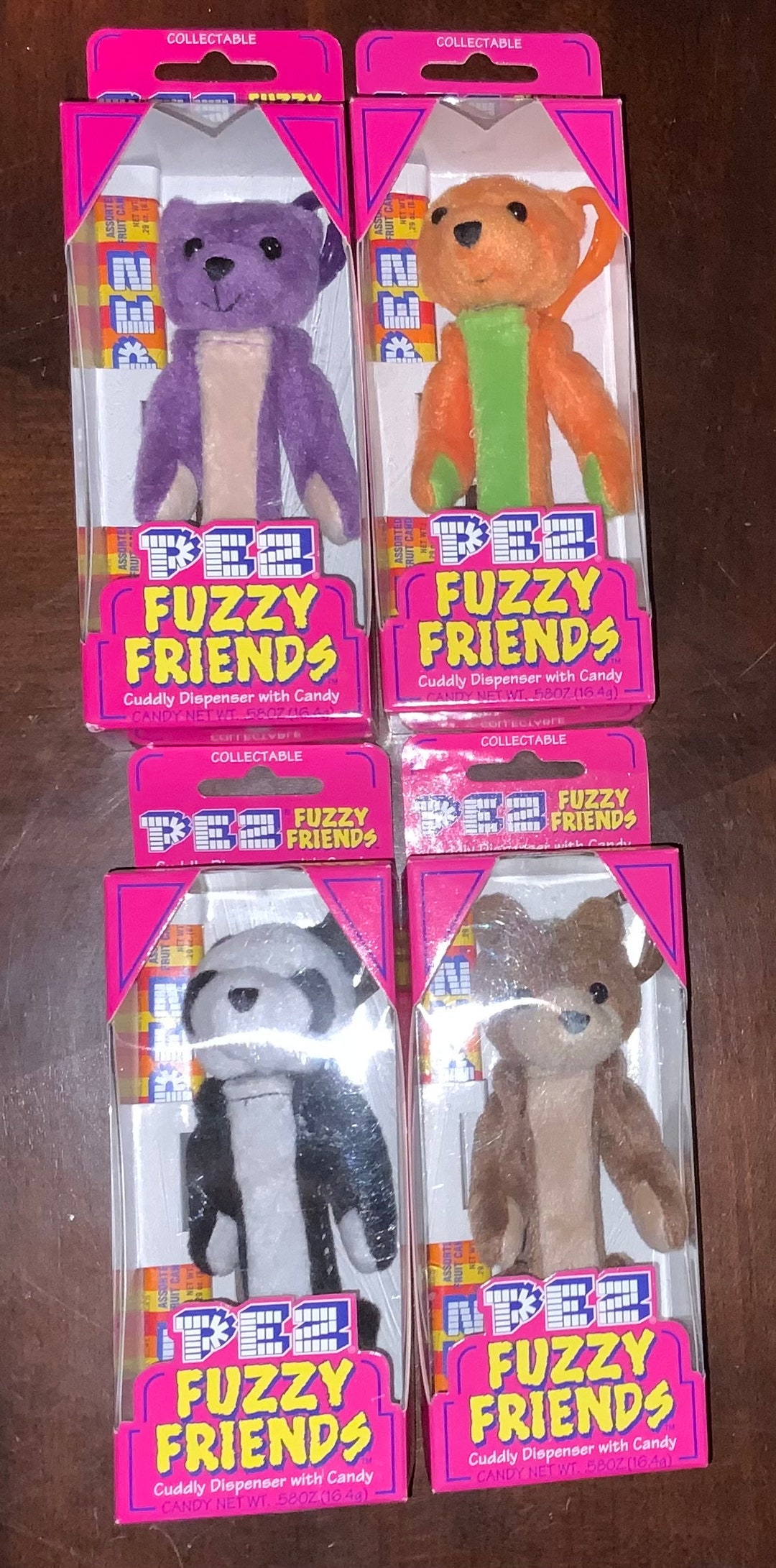 Vintage Pez Fuzzy Friends Collection Lot of 4 - Etsy