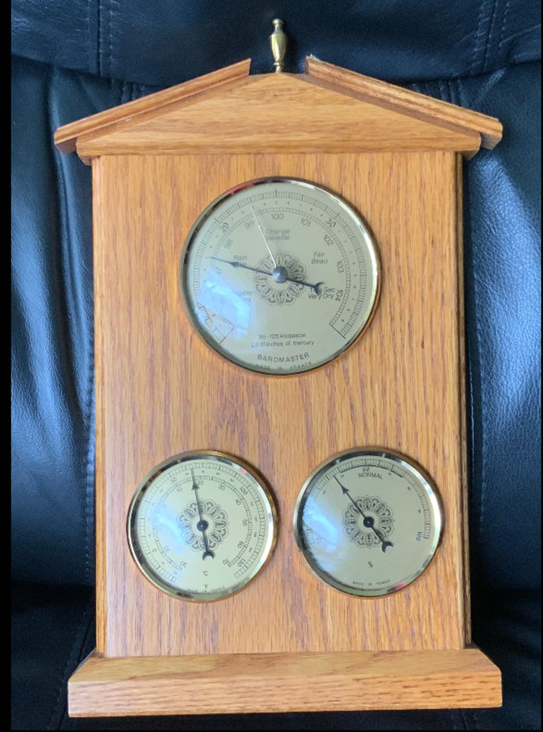 Baromaster France Vintage Wall Barometer Thermometer - Etsy