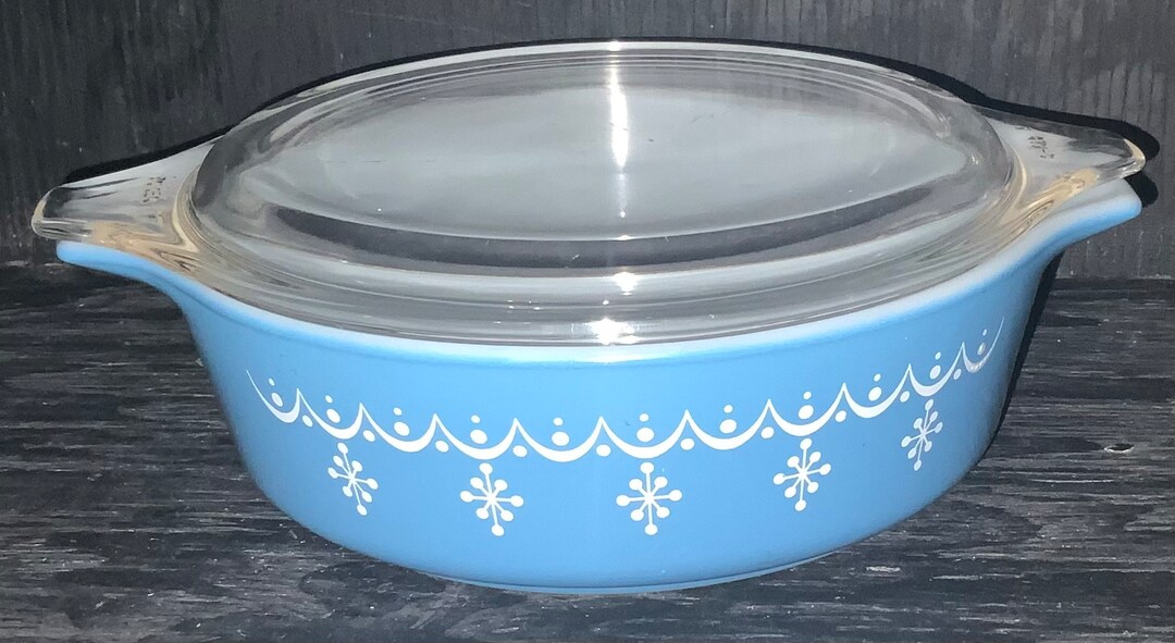 Pyrex 471 Snowflake 1 Pint Casserole Dish - Etsy