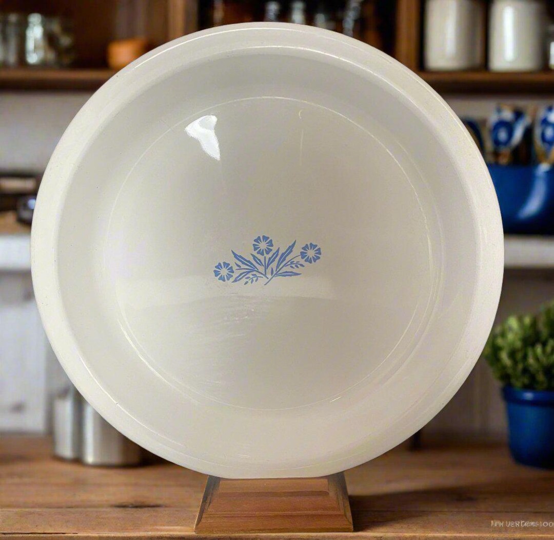 Corning Ware Blue Cornflower Pie Serving Plates - Etsy