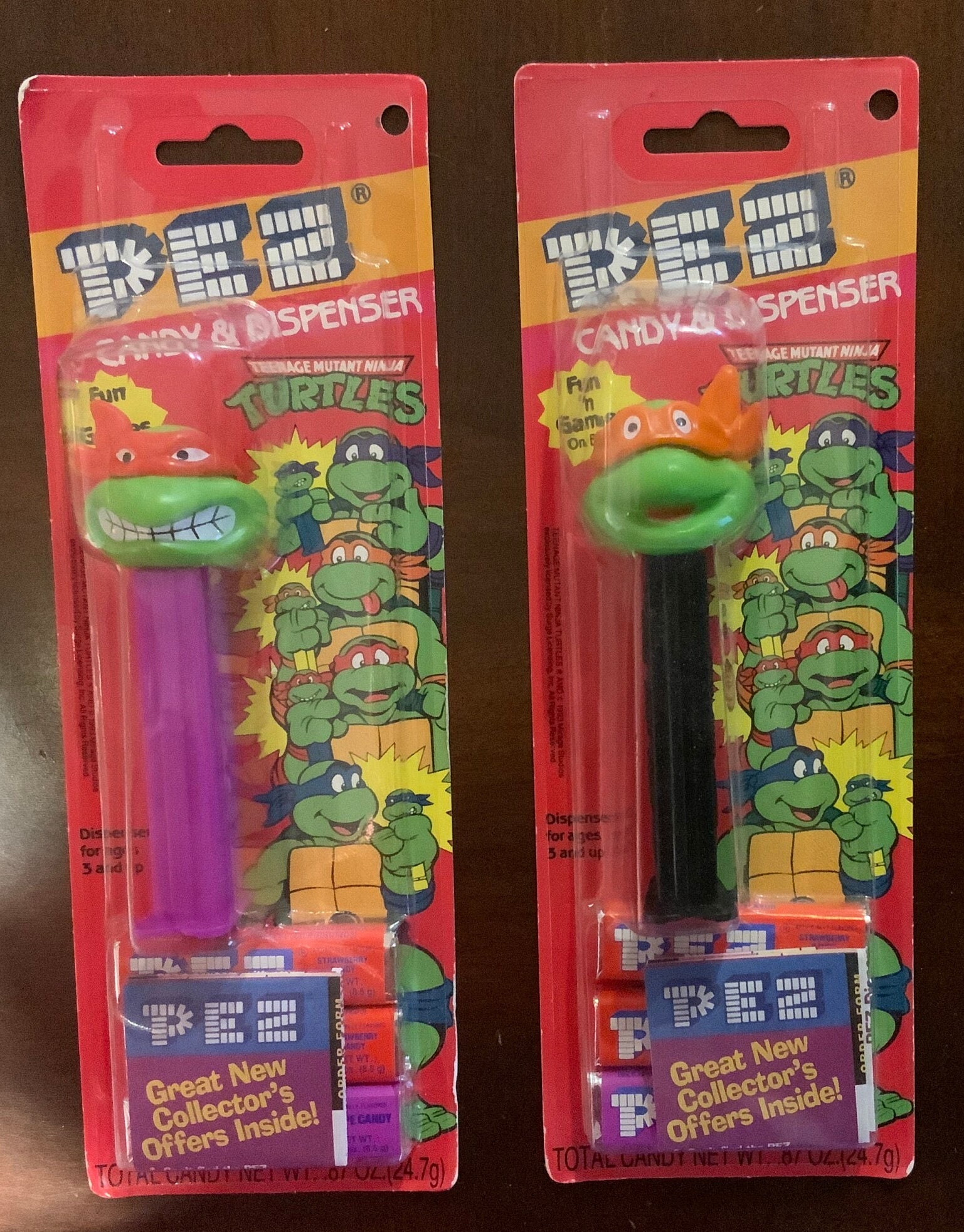 Teenage Mutant Ninja Turtles Pez Dispensers New on Cards Lot - Etsy