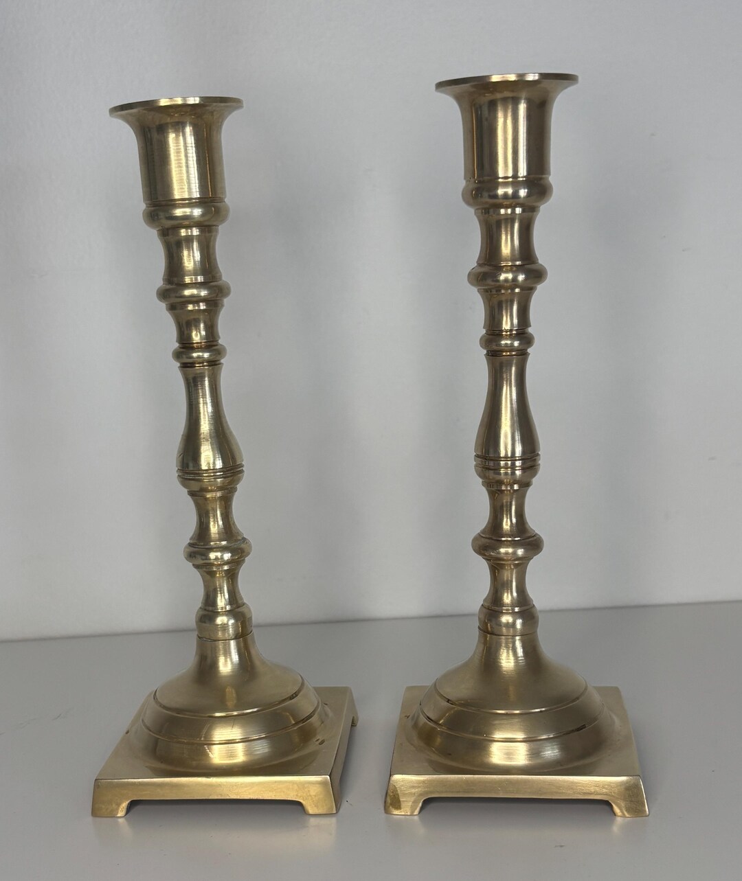 Vintage Brass Diamond Princess Candle Holders - Etsy