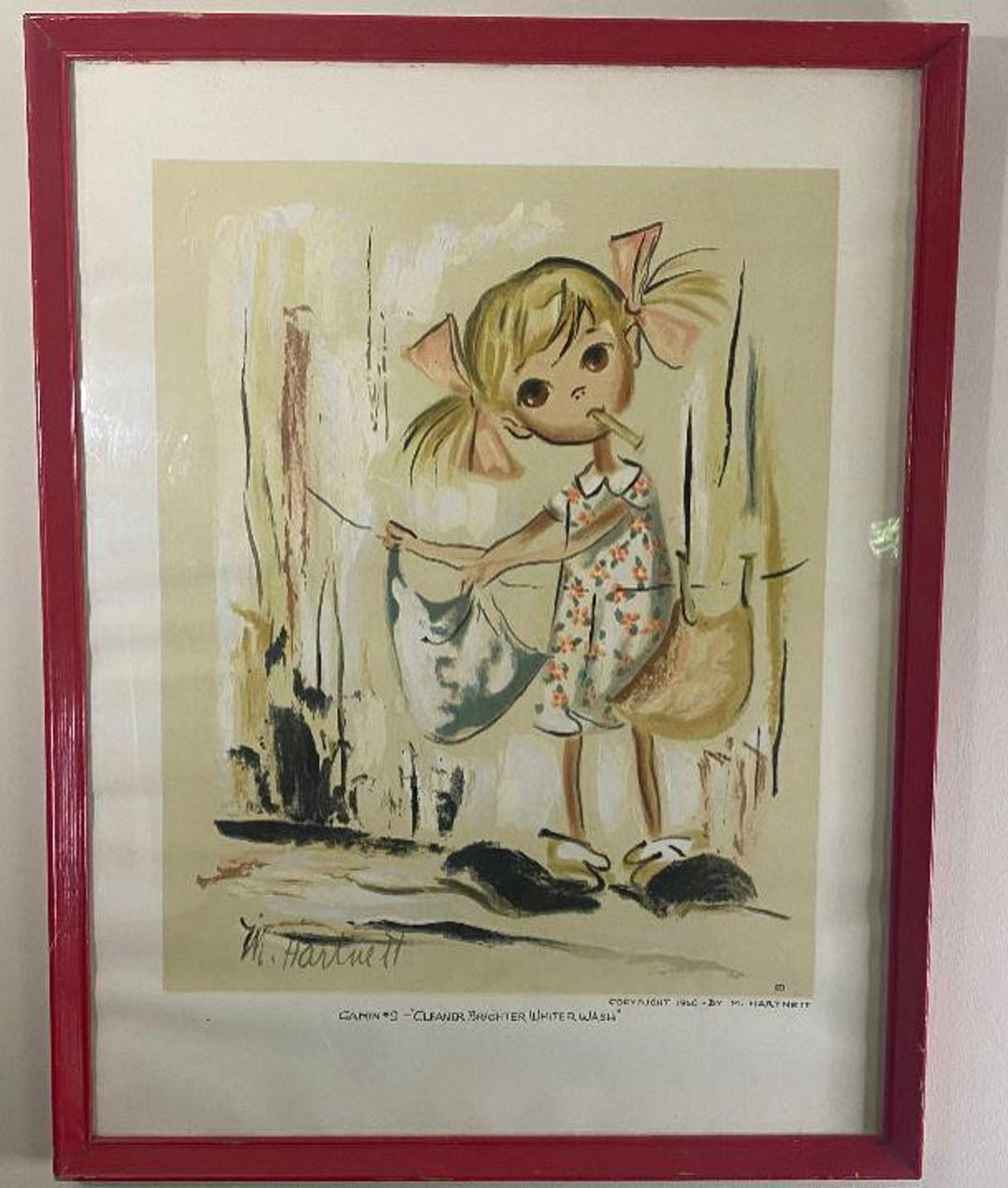 Maggie Hartnett Cleaner Brighter Whiter Wash Original Watercolor - Etsy