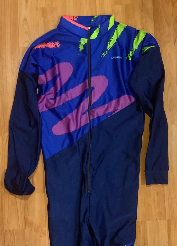 Vintage Louis Garneau Ski Bike Racing Jumpsuit - Gem