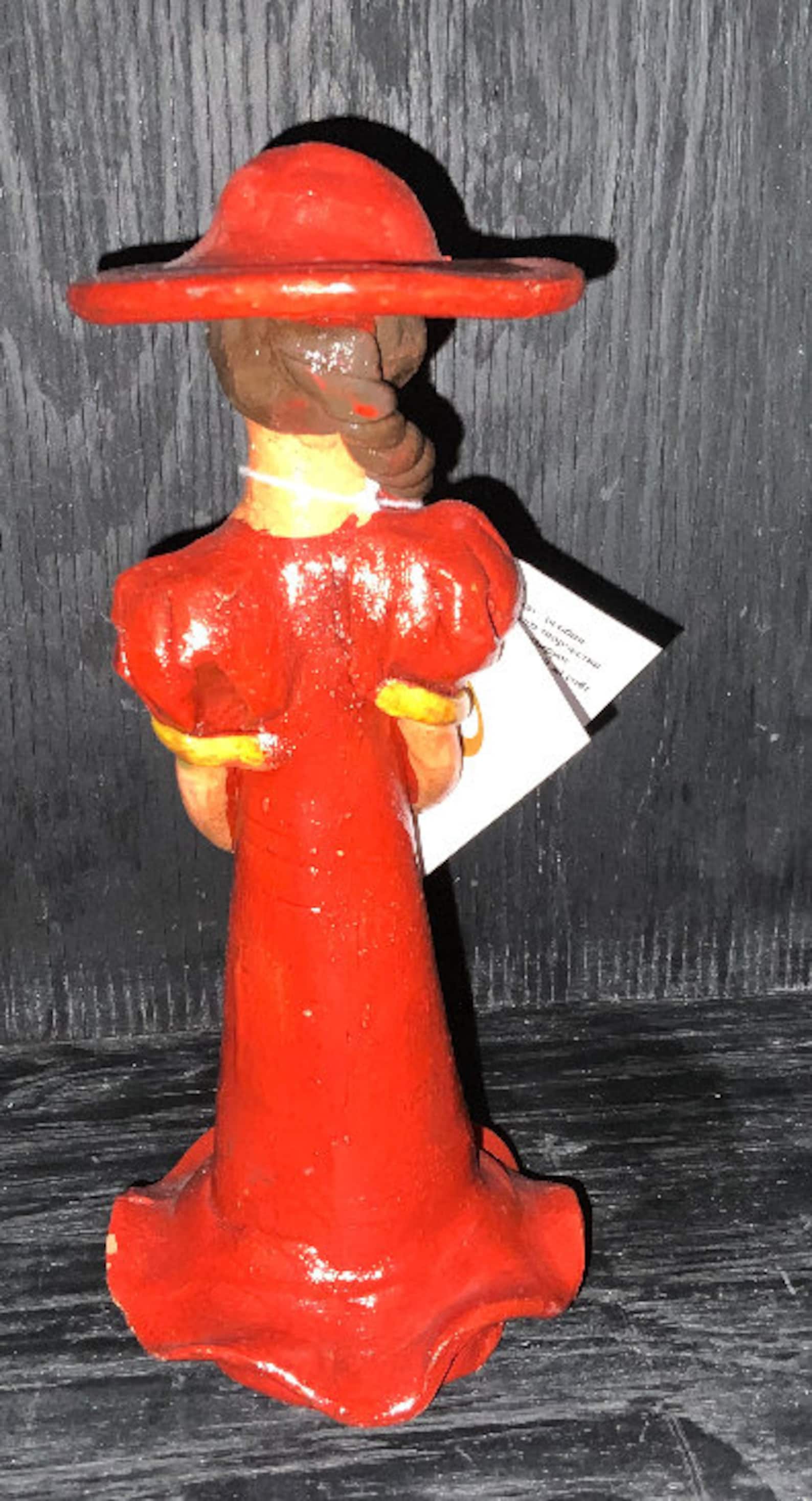 Dominican Hand Painted Faceless Clay Doll Statuette - Etsy