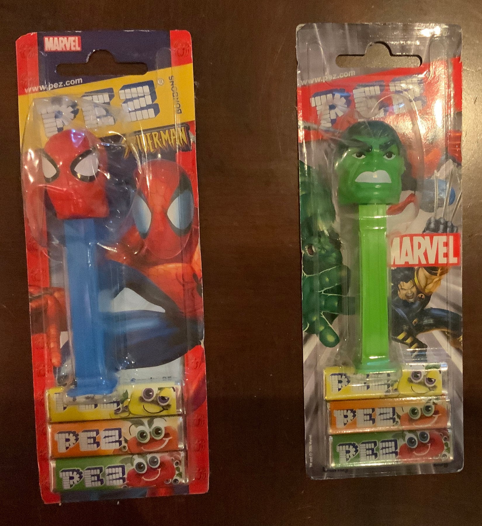 Marvel Spider Man Hulk Pez Dispensers New on Cards Lot of 2 - Etsy