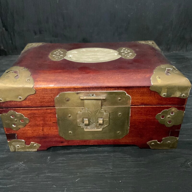 Jewelry Boxes Jade Inlay - Etsy