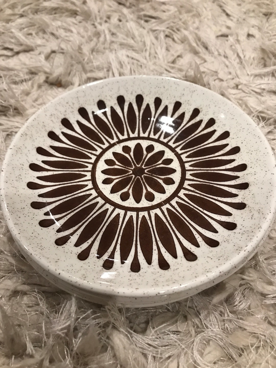Biltons Ironstone Brown Flower Pattern Side Salad Plates - Etsy