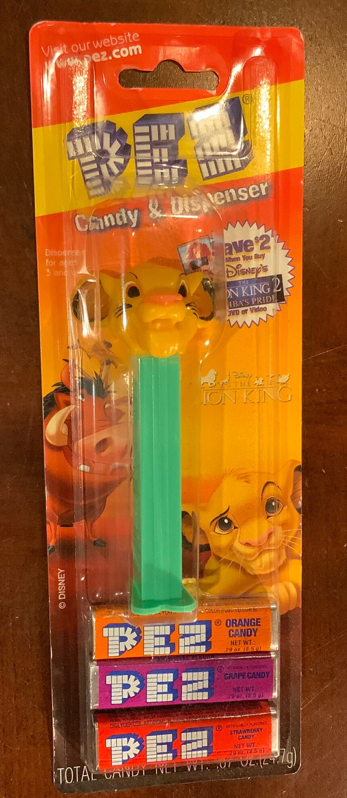 Lion King 2 Pez Dispensers New on Cards Lot of 4 - Etsy