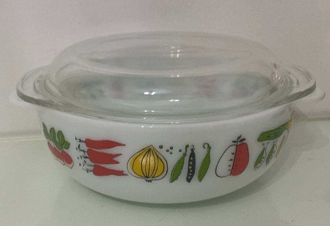 Pyrex Harvest Vegetables Casserole Baking Dish - Etsy