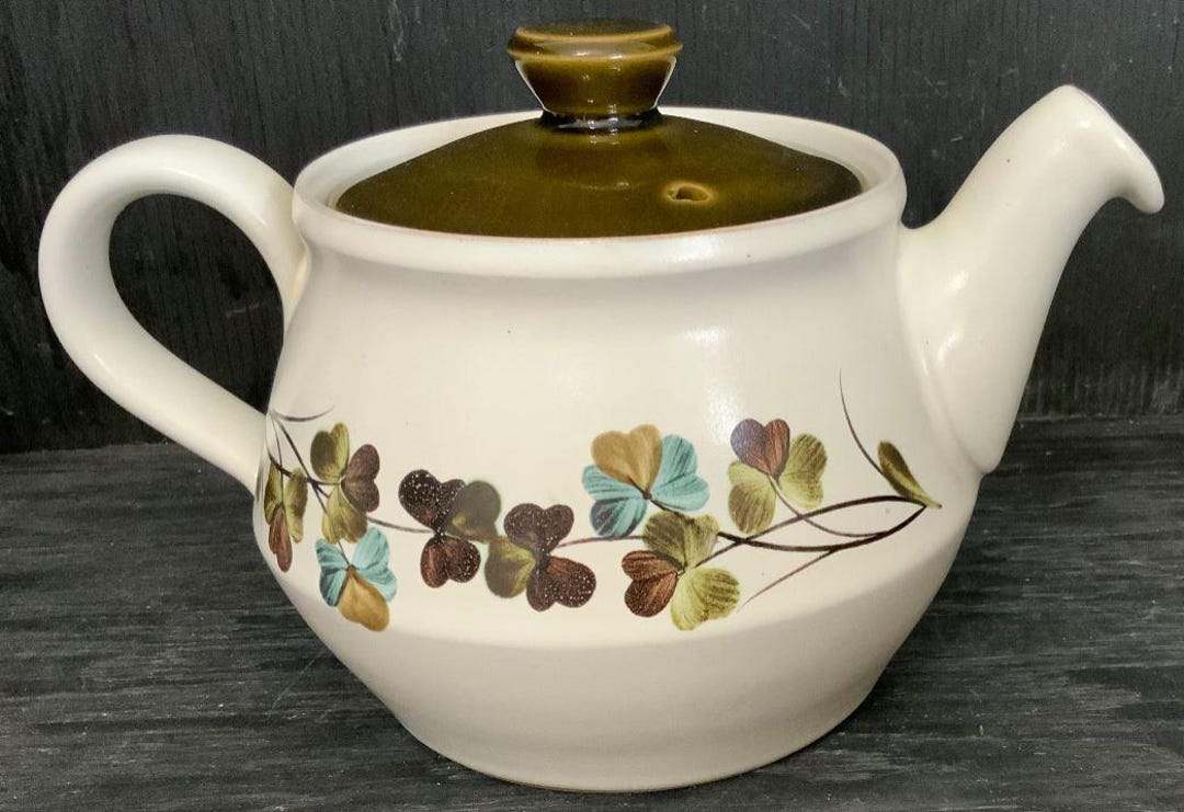 Denby Shamrock Teapot - Etsy
