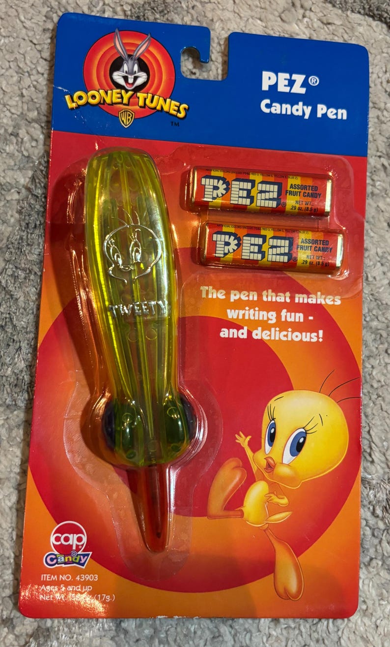 Vintage Looney Tunes Pez Candy Pen Dispensers - Etsy