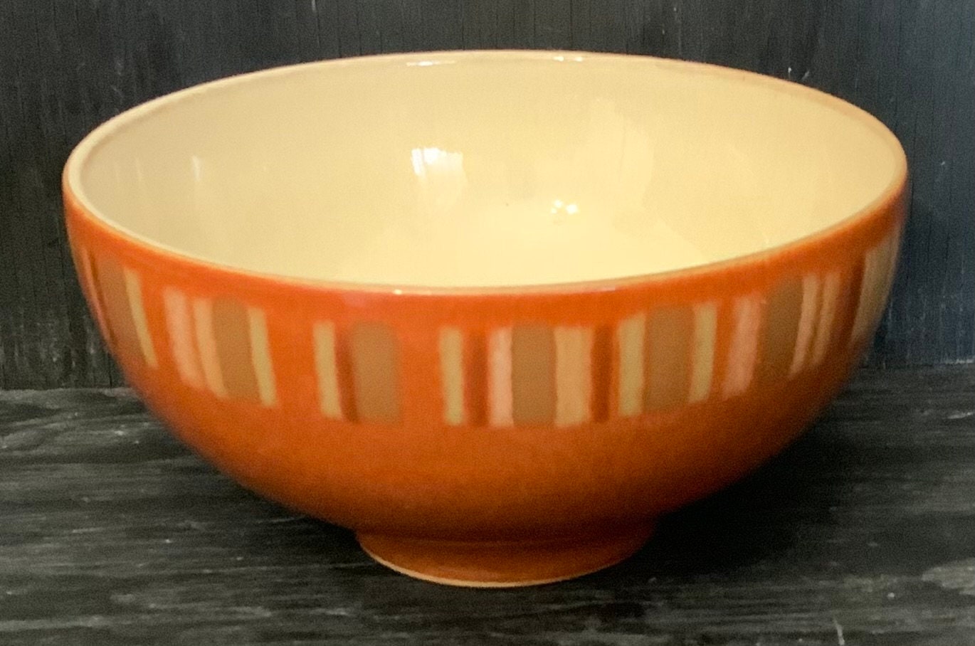 Denby Fire Stripes Rice Bowls - Etsy