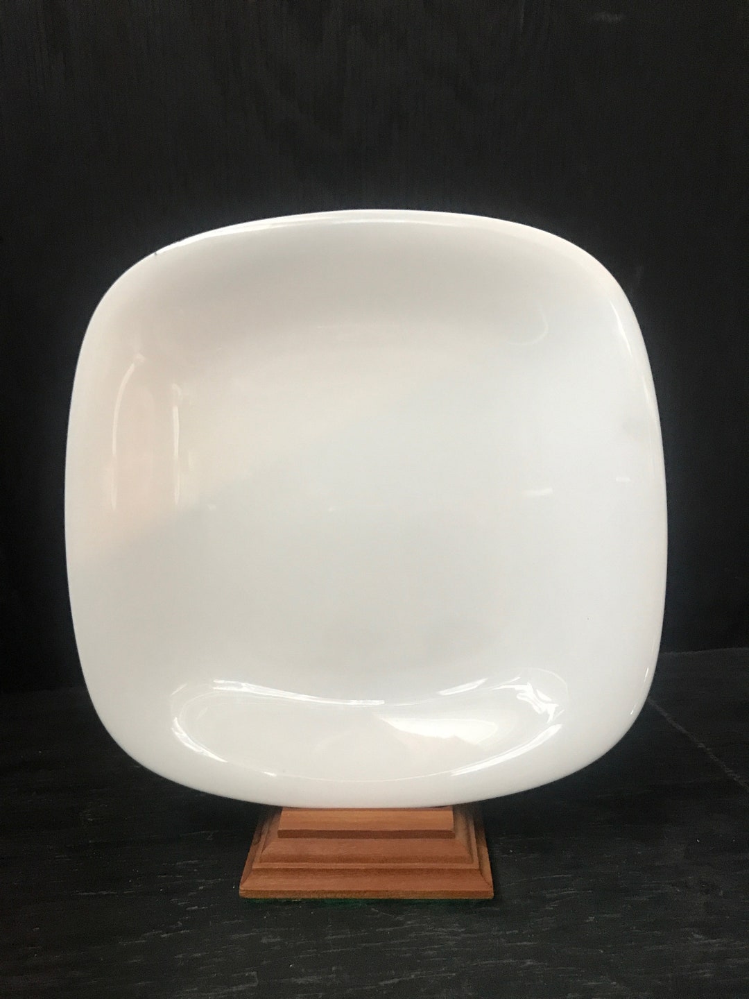 Vintage Denby White Square Stoneware Dinner Plates - Etsy