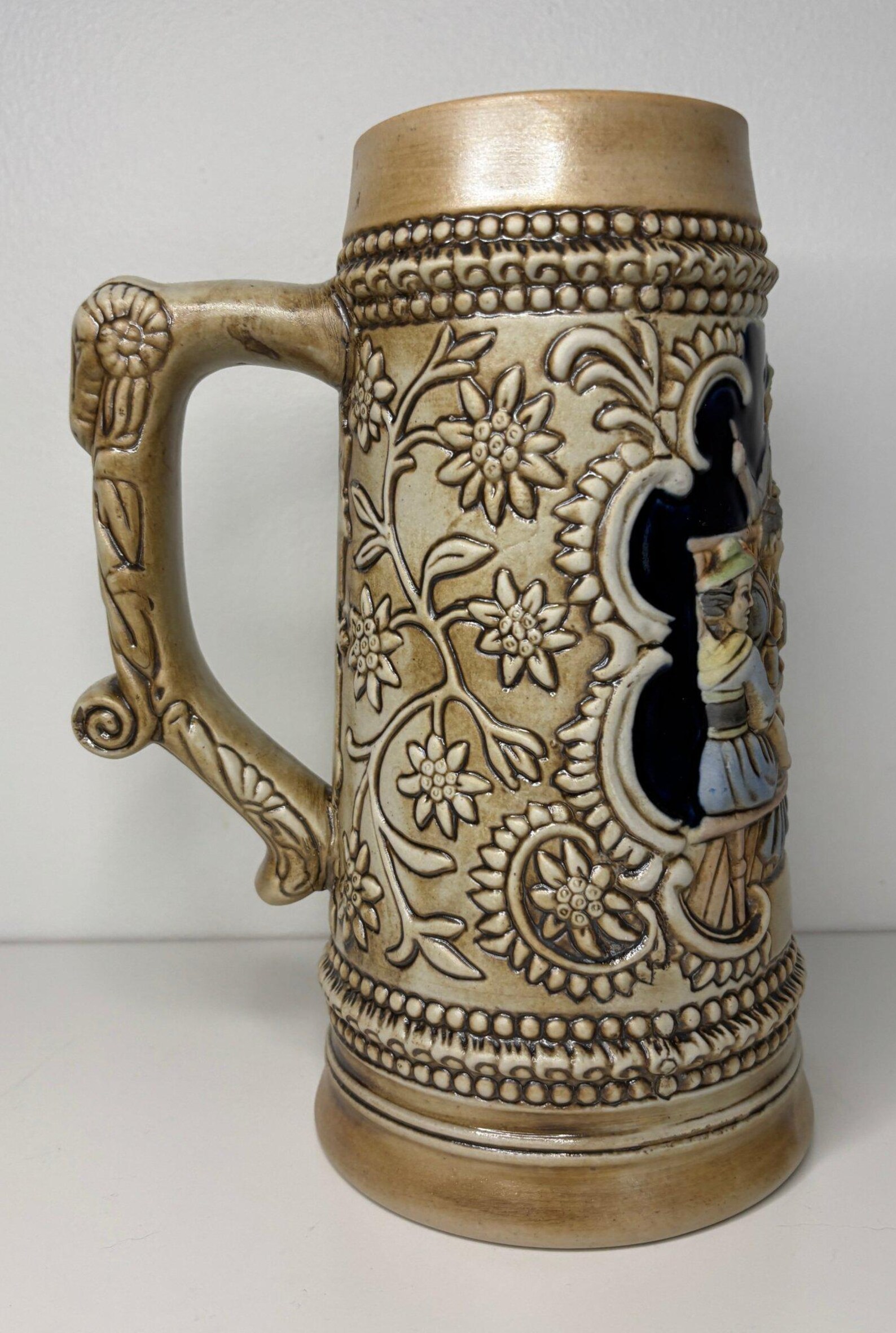 Ceramarte Dining Scene Beer Stein - Etsy