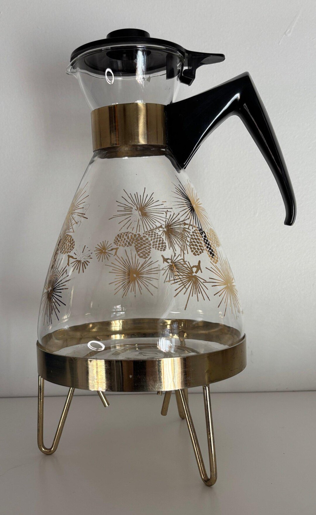 Vintage Pyrex Glass Coffee Carafe With Stand - Etsy