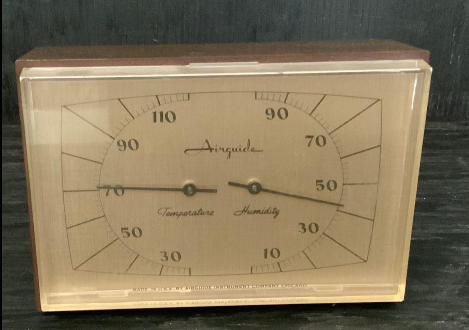 Vintage Airguide Desktop Thermometer and Humidity Gauge - Etsy