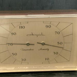 Vintage Airguide Desktop Thermometer and Humidity Gauge - Etsy