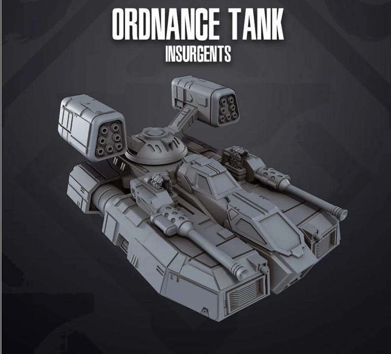Rebel Insurgent Ordnance Tank Kit: 35mm Scale Miniatures Star Wars ...