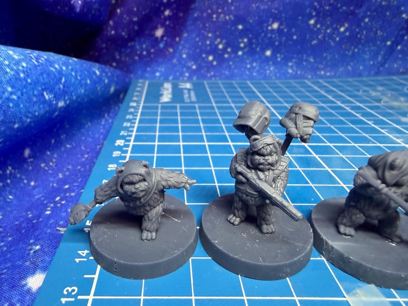 Rebel Feral Ruxpins Bear Team: 35mm Miniatures (9) Star Wars Legion ...