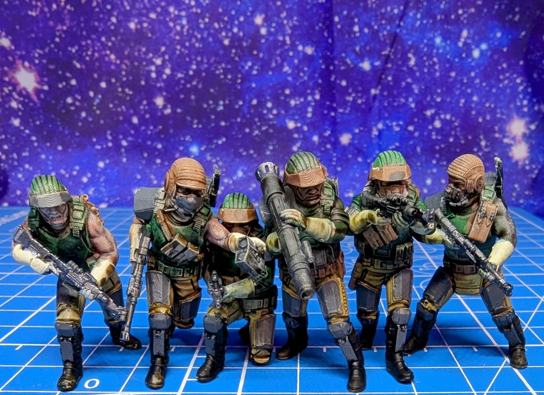 Rebel Exfiltration Troopers Team(6): 35mm Resin Miniatures - Star Wars ...