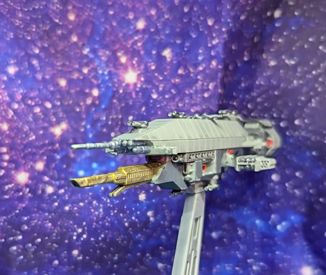 Earthforce Warlock Advanced Destroyer Scaled for Star Wars Armada Scale ...
