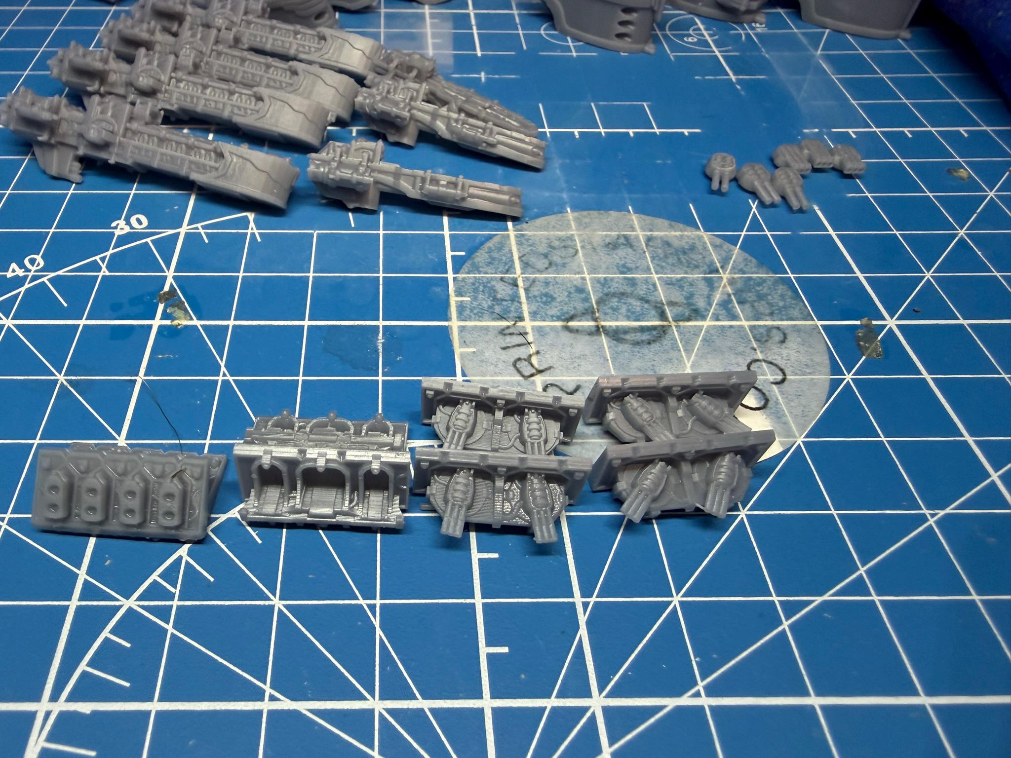 Goth Human Empire Sol Pattern Battleship Kit for Onepagerules Warfleets ...