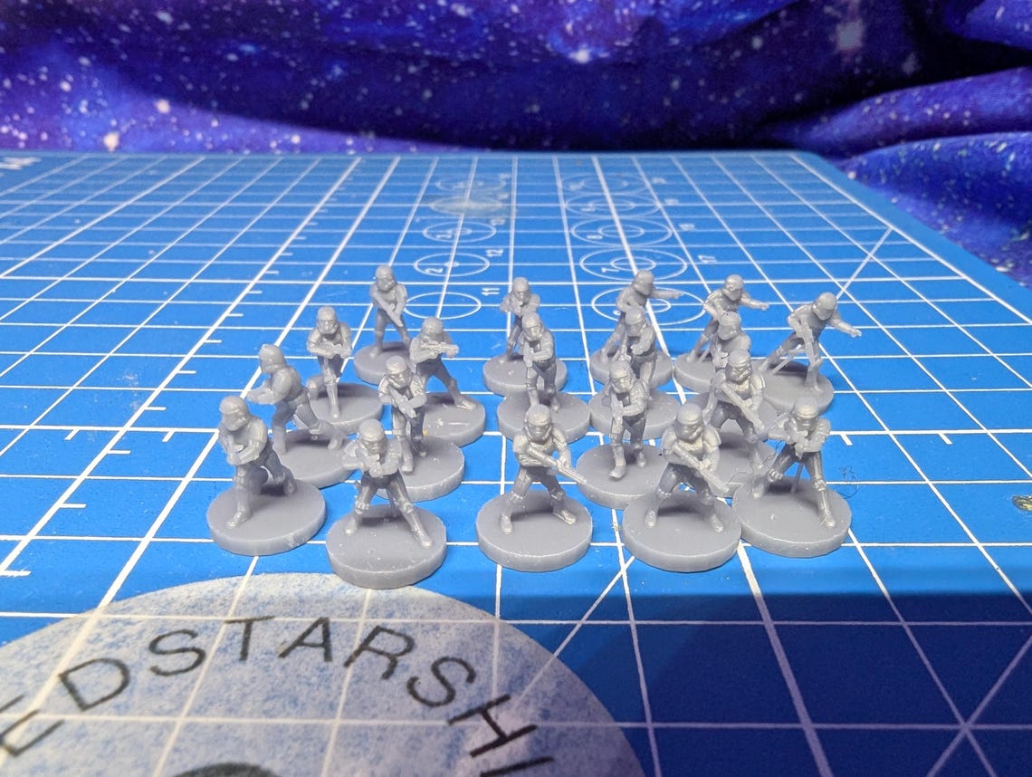 10mm Authority Infantry Platoon (20) in 10mm Scale for Star Wars ...