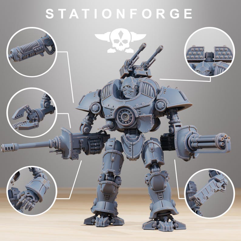 Scavenger Defender MK2 Mech Walker From Stationforge 32mm Scale - Etsy