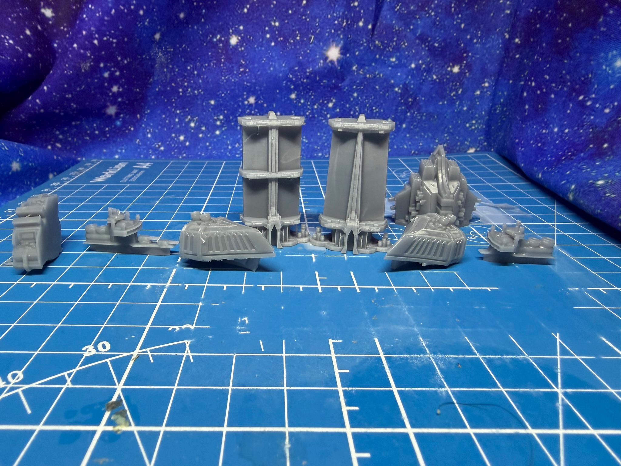 Goth Traitor Faction Sol Pattern Cruiser Kit for Onepagerules Warfleets ...