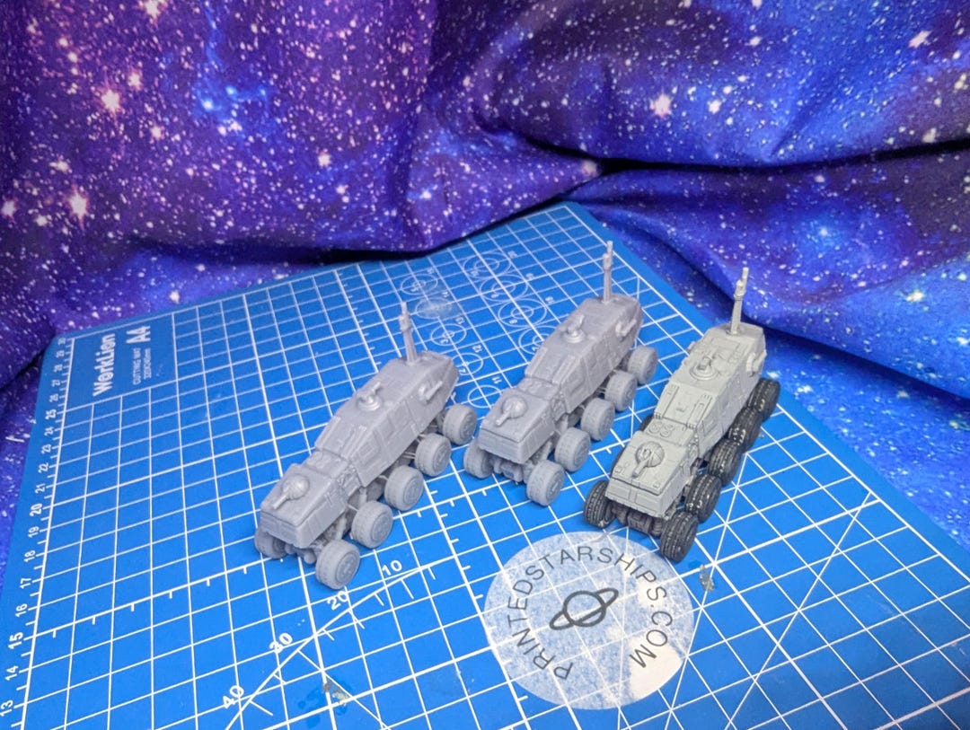 6mm Scale Republic/imperial A5 Juggernaut for Epic Scale Games (3) Pack ...